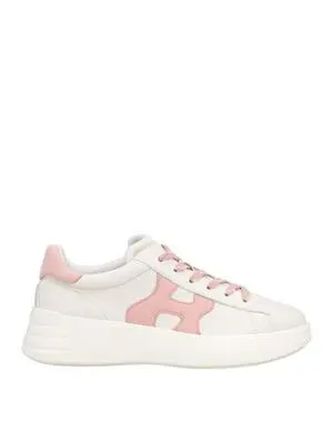 Women's White & Pink Sneakers