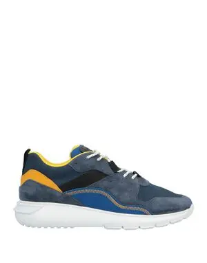 Hogan Low-top Sneakers With Cleated Rubber Sole - Blue