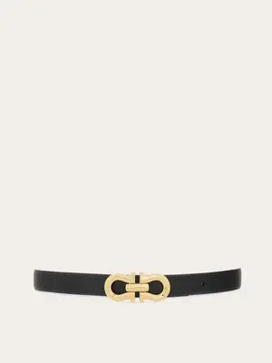 FERRAGAMO Reversible Gancini Belt - Black
