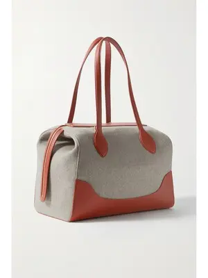 Loro Piana Happy Day Large Leather-trimmed Felt Tote