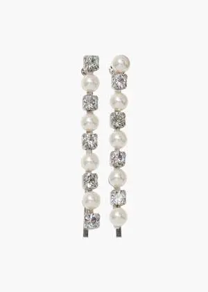 JENNIFER BEHR Zoe Bobby Pins - Crystal