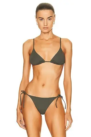 ERES Mouna Bikini Top Olive Noire
