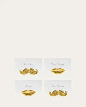 Jonathan Adler Mr. And Mrs. Placecard Holders, Set Of 4 - One-color