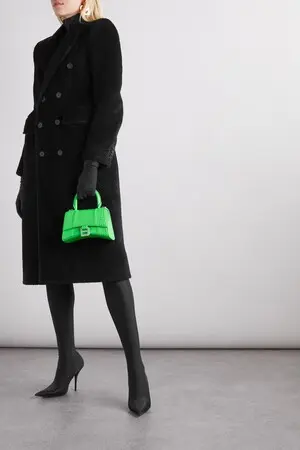 Balenciaga Hourglass Double-breasted Wool-blend Twill Coat