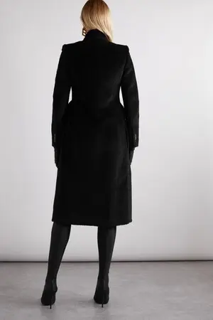 Balenciaga Hourglass Double-breasted Wool-blend Twill Coat
