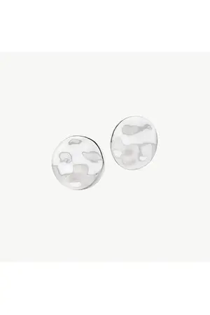 SOKO Maji -plated Statement Stud Earrings - Silver