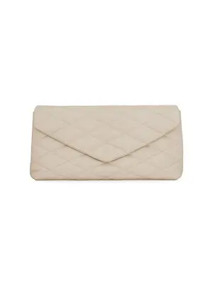 Saint Laurent Saint Laurent Cassandre Chain Wallet - Crema