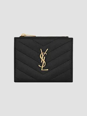 Saint Laurent Cassandre Matelasse Bi-fold Wallet