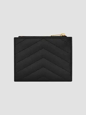 Saint Laurent Cassandre Matelasse Bi-fold Wallet