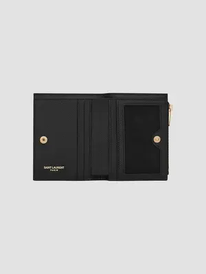 Saint Laurent Cassandre Matelasse Bi-fold Wallet