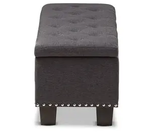 BAXTON STUDIO Hannah Modern Upholstered Storage Ottoman