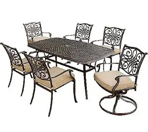 HANOVER Traditions 7-piece Outdoor Dining Set - One-color