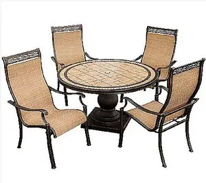HANOVER Monaco 5-piece Outdoor Dining Set - One-color