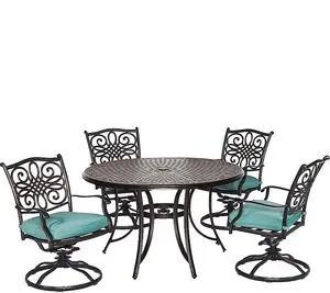 CAMBRIDGE Seasons 5-piece Dining Set With Four Wivel Rockers - One-color