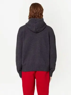 Ami De Coeur Wool Knitted Hoodie