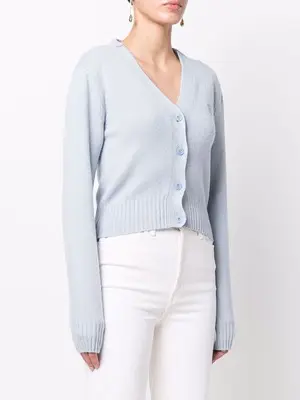 Ami De Coeur V-neck Cardigan - Blue