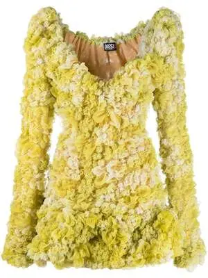 DIESEL® D-liza Smocked Mini Dress