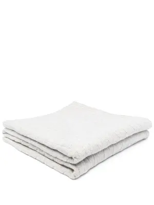 Ralph Lauren Cashmere Cable-knit Blanket - Grey
