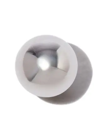 MARIA TASH 14kt White Ball Single Stud Earring