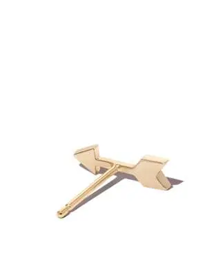 MARIA TASH 18kt Yellow Diamond Arrow Stud Earring - Gold