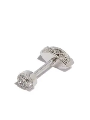 MARIA TASH 18kt White Marquise Diamond Stud Earring