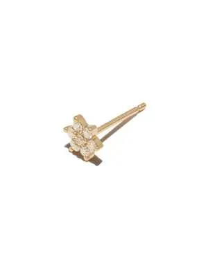 MARIA TASH 18kt Yellow Diamond Flower Stud Earring