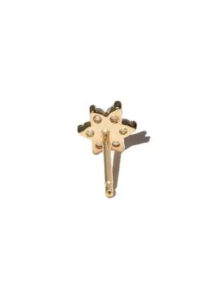 MARIA TASH 18kt Yellow Diamond Flower Stud Earring