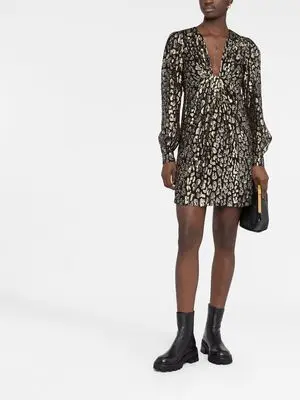Michael Kors Leopard Jacquard Mini Dress