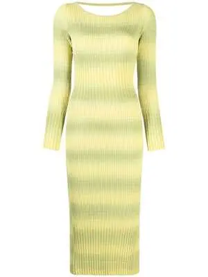 Patrizia Pepe Ribbed Knit Midi Dress