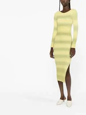 Patrizia Pepe Ribbed Knit Midi Dress