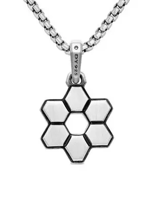 David Yurman Sterling Deco Star Of David Diamond Pendant