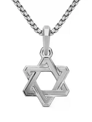 David Yurman Sterling Deco Star Of David Pendant - Silver