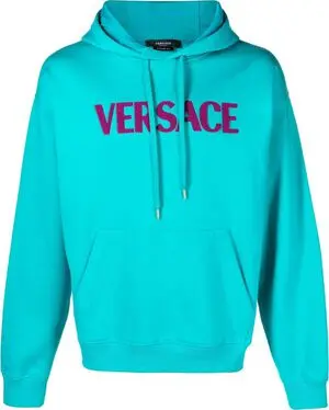 Versace Logo-print Pullover Hoodie
