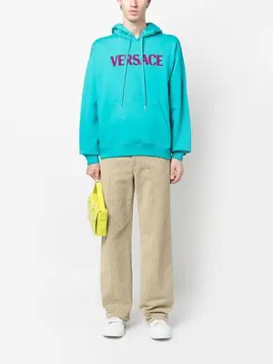 Versace Logo-print Pullover Hoodie