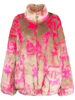 Philipp Plein Printed Coats For Women