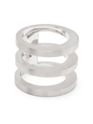 Tom Wood Vault Triple Ring - Silver