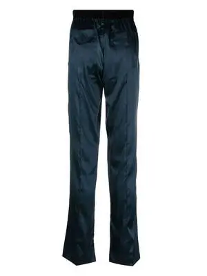 TOM FORD Tailored Silk Pajama Bottoms - Blue