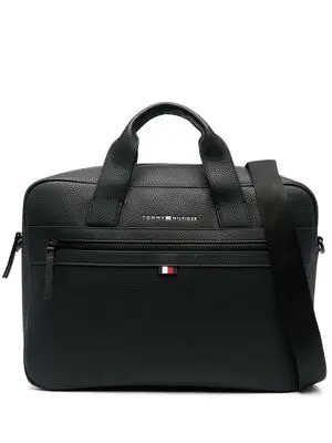 Tommy Hilfiger Logo-plaque Laptop Bag - Black