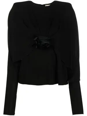 Saint Laurent Gathered Blouses