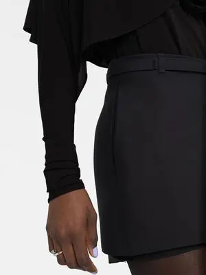 Saint Laurent Flower Crepe Long-sleeve Top