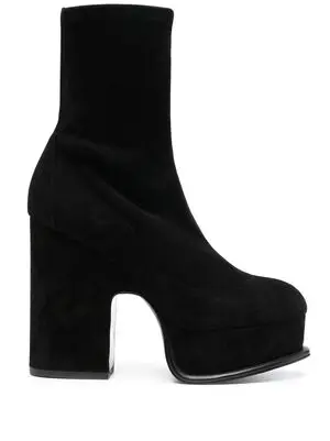 Pierre Hardy Suede Platform Boots