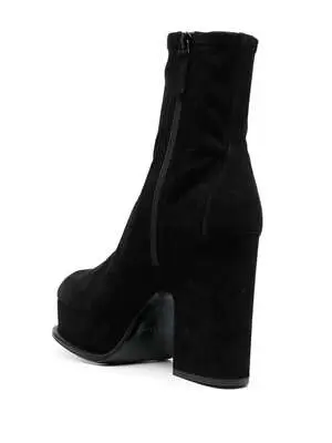 Pierre Hardy Suede Platform Boots
