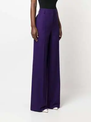 Alberta Ferretti High-waisted Tailored Trousers