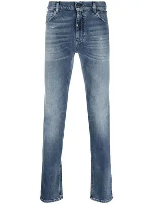 Emporio Armani Slim-cut Stonewashed Jeans