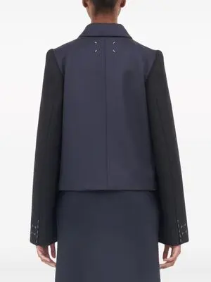 MAISON MARGIELA Spliced Double-breasted Wool Blazer