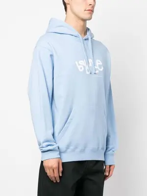OBJECTS IV LIFE Balance Graphic-print Hoodie - Blue