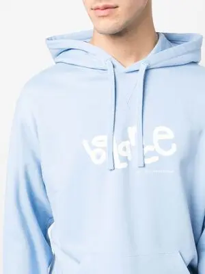 OBJECTS IV LIFE Balance Graphic-print Hoodie - Blue