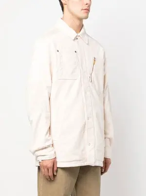 OBJECTS IV LIFE Logo-patch Shirt Jacket - Pink