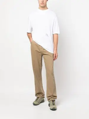 OBJECTS IV LIFE Buckle-detail Straight-leg Jeans - Neutrals