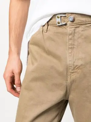 OBJECTS IV LIFE Buckle-detail Straight-leg Jeans - Neutrals
